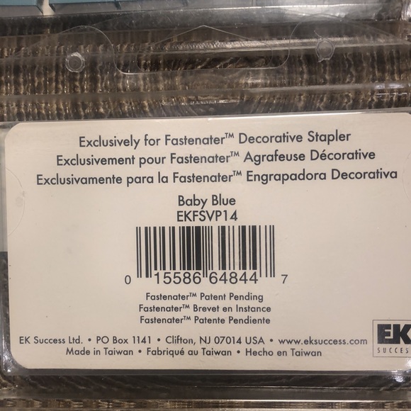 Ek Success | Office | Fastenater Baby Blue Staple Bars | Poshmark